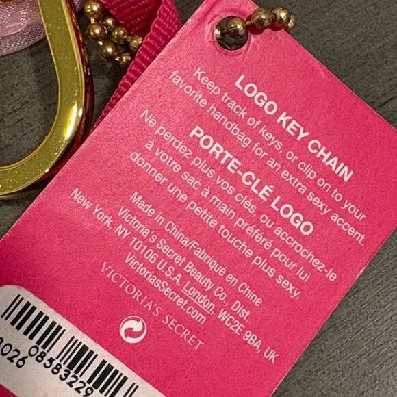 Victoria's Secret | Accessories | Victorias Secret Pink Logo Keychain ...